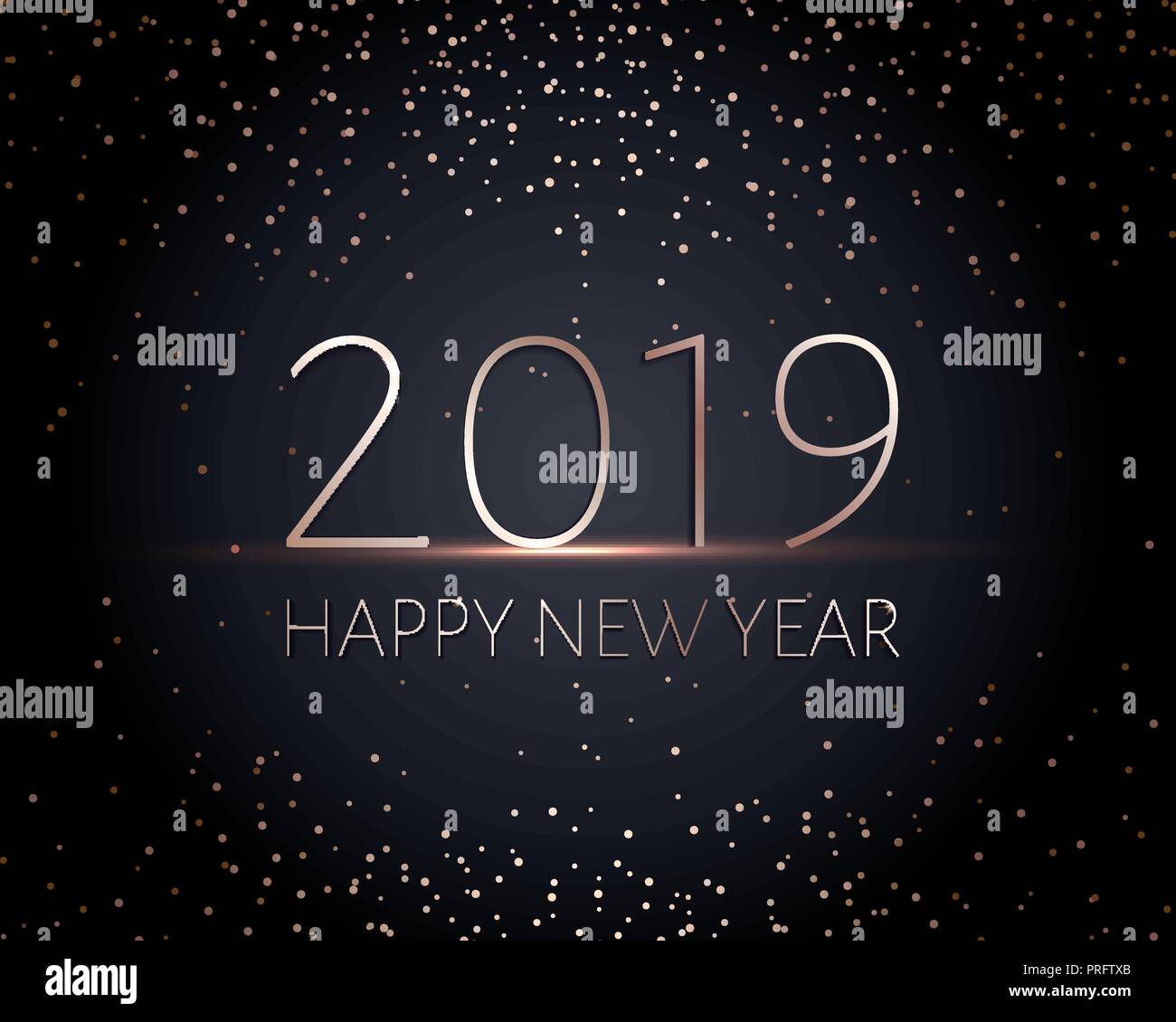 New year 2019 golden text Stock Vector Images - Alamy