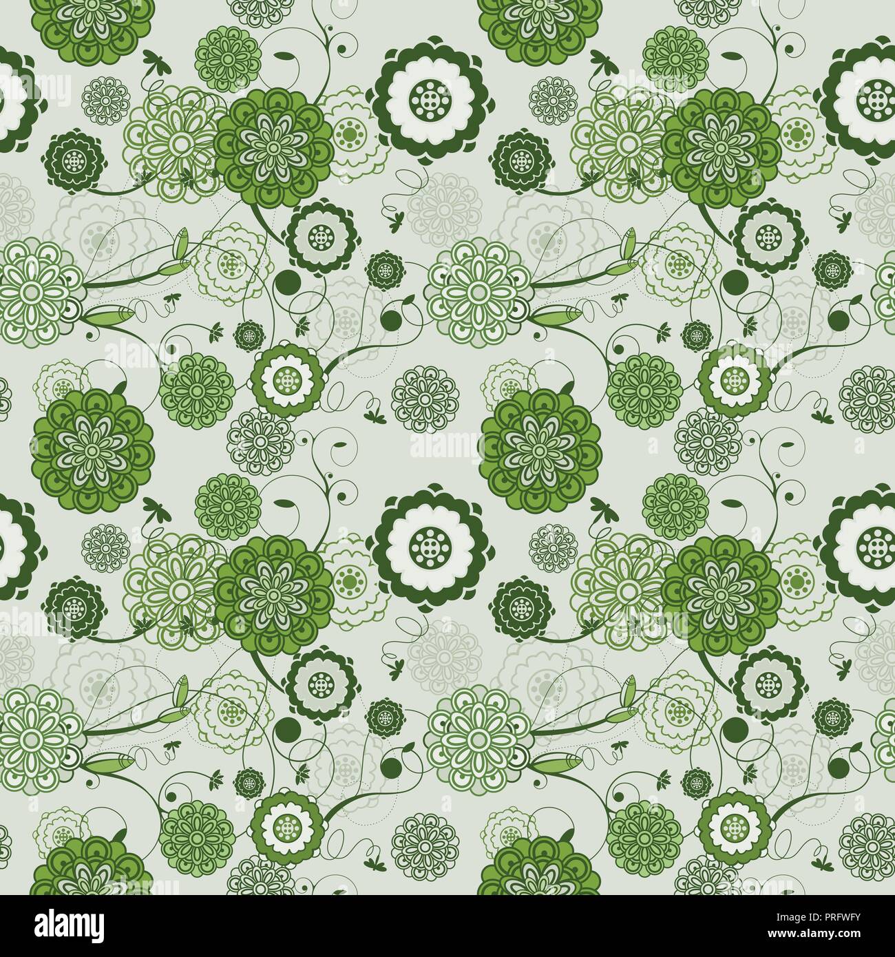 Sweet Floral seamless pattern background.Romantic background. Vector ...