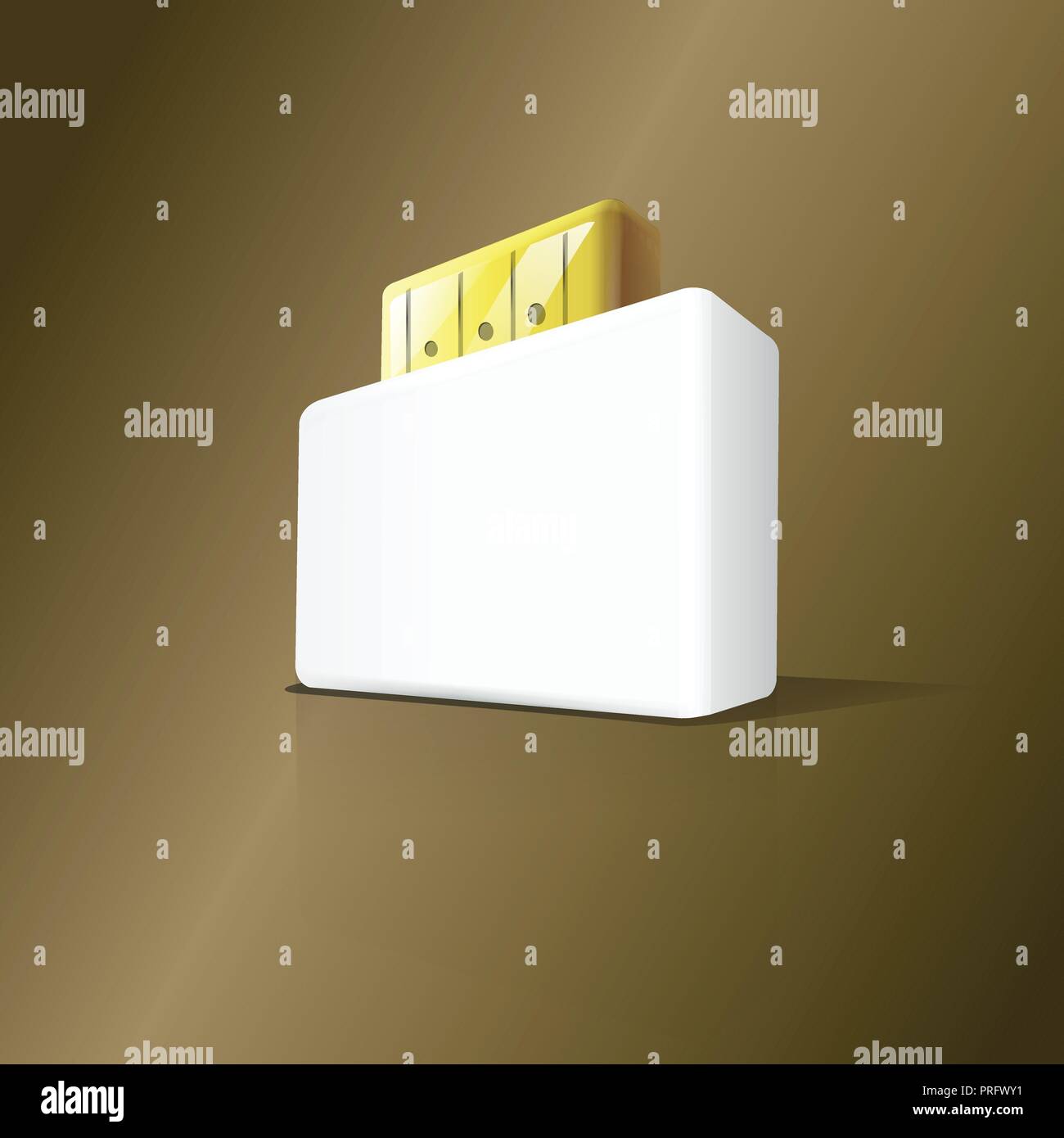 3d stylish USB box flash drive Stock Vector Image & Art - Alamy