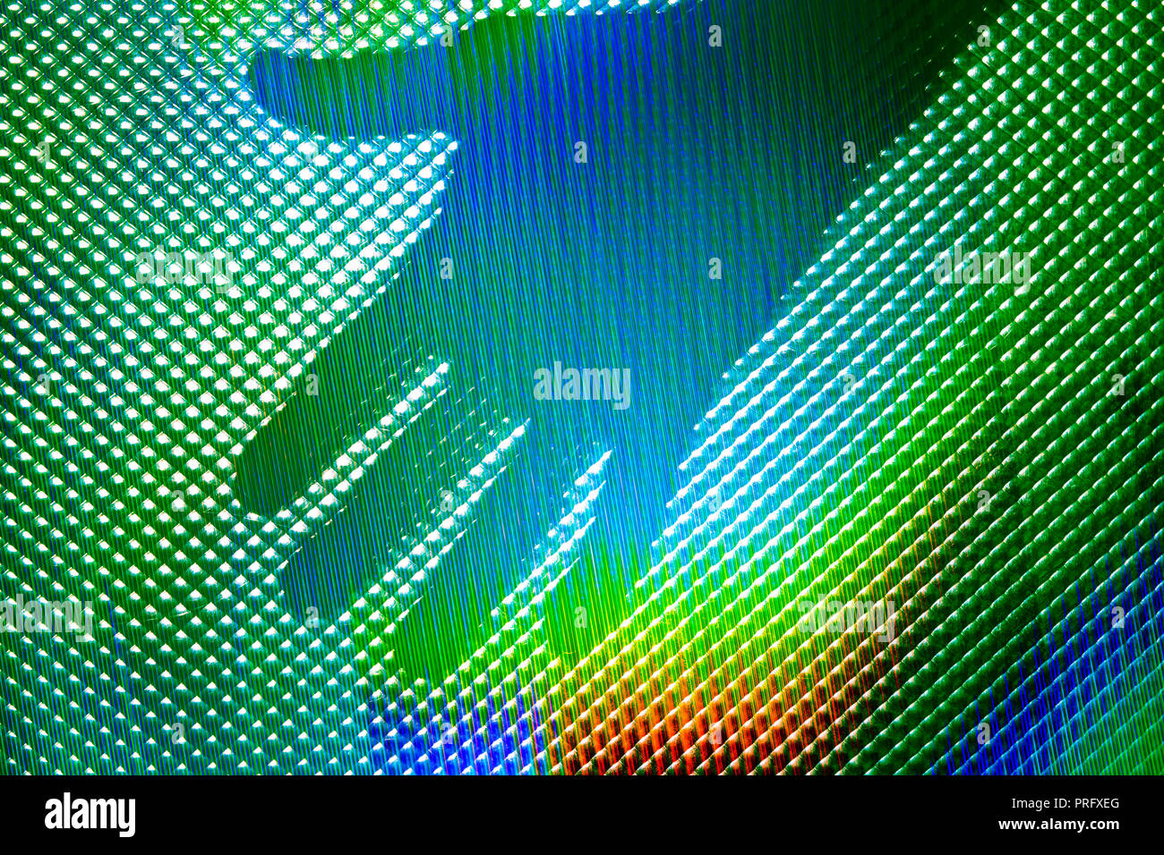 Shadow of a hand with coloured lights Stock Photo - Alamy