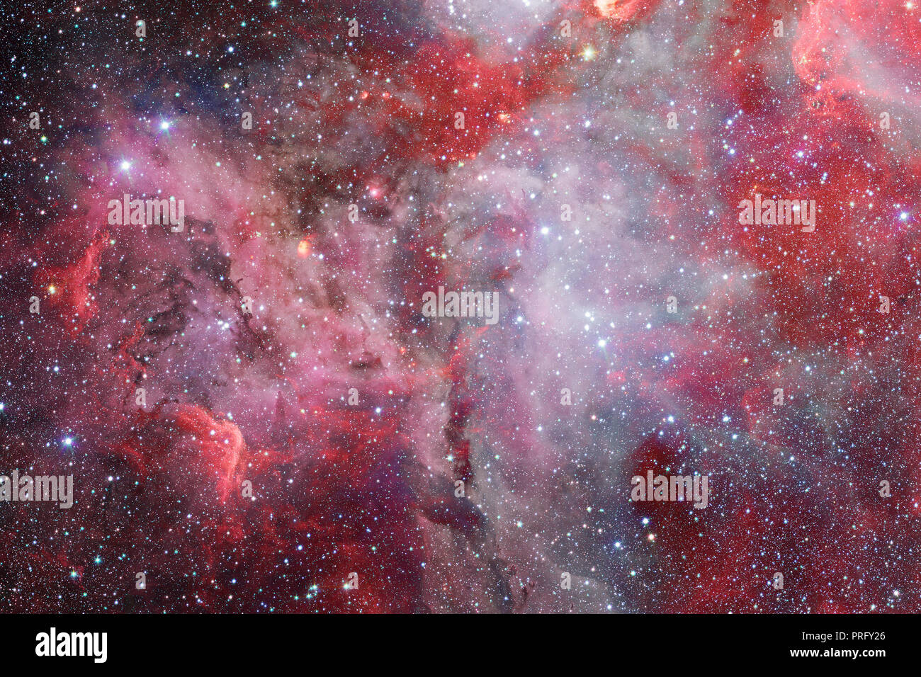 Awesome nebula with stars in deep space. Elements of this image ...