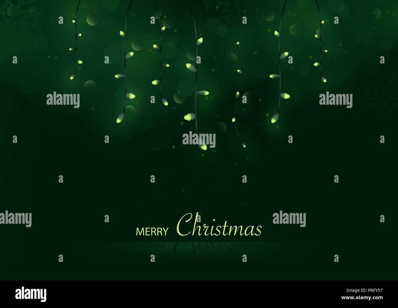 Green Merry Christmas Greeting Card Stock Vector Image & Art - Alamy
