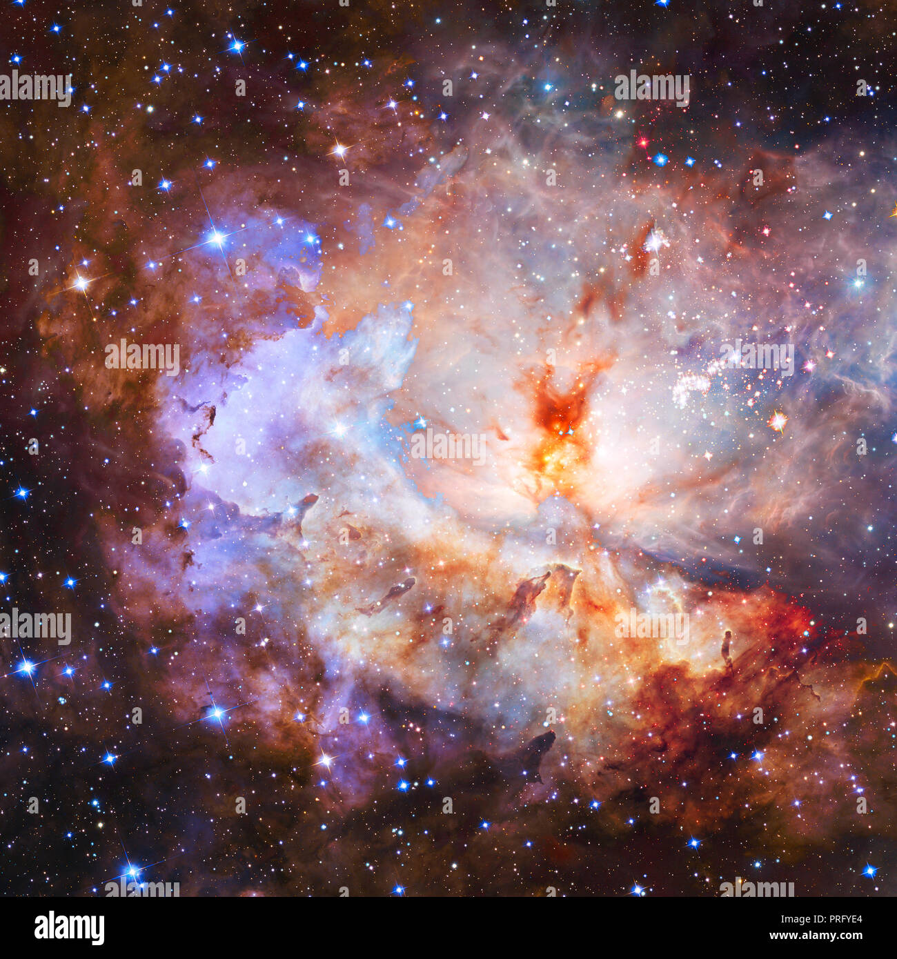 Star field and nebula in deep space. Elements of this image furnished ...