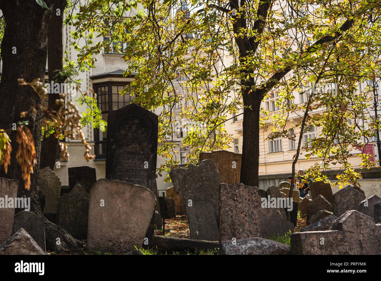 Old Jewish Cemetery in Prague Czech Republic Stock Photo - Alamy