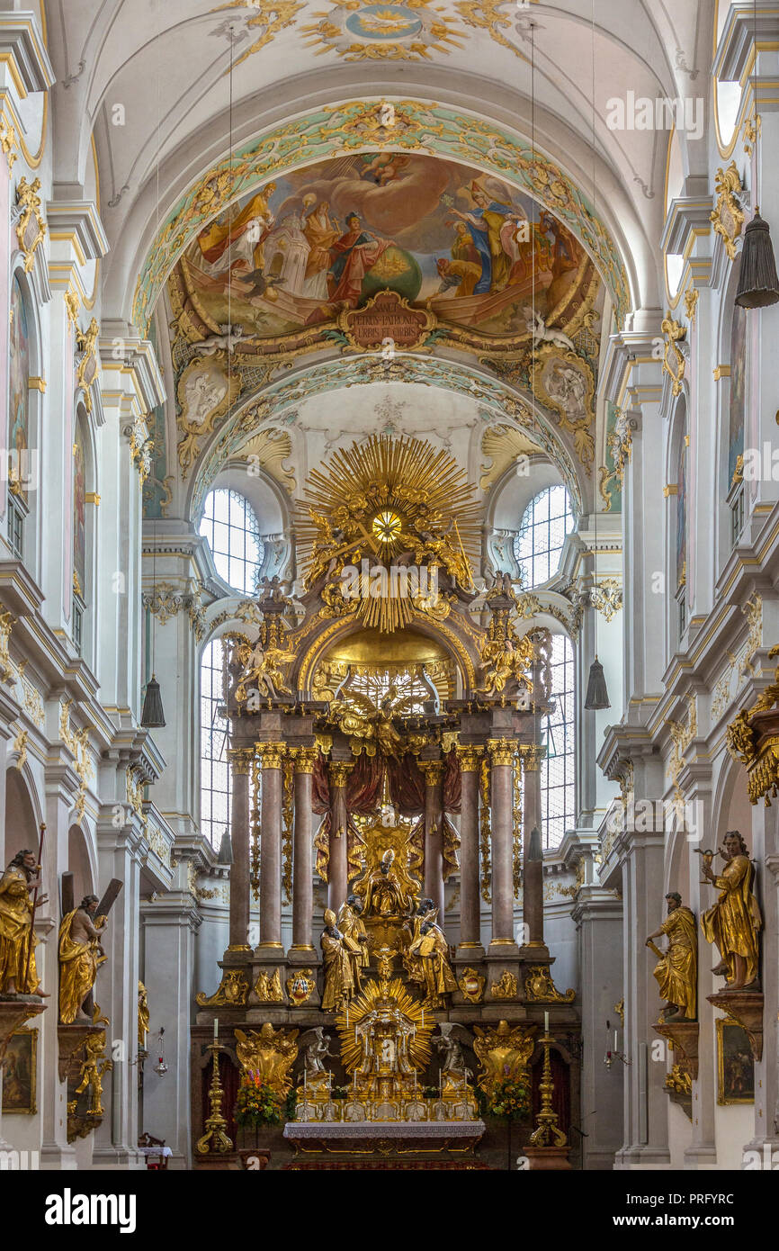 Interior of St Peter's Church, a Roman Catholic church in the inner ...