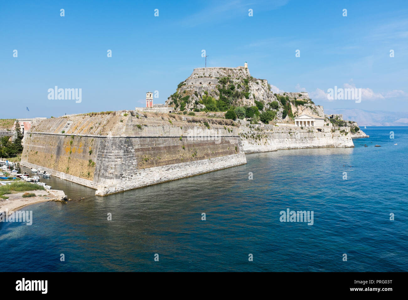 The Old Venetian Fort in Corfu Town, Corfu, Greece Stock Photo - Alamy