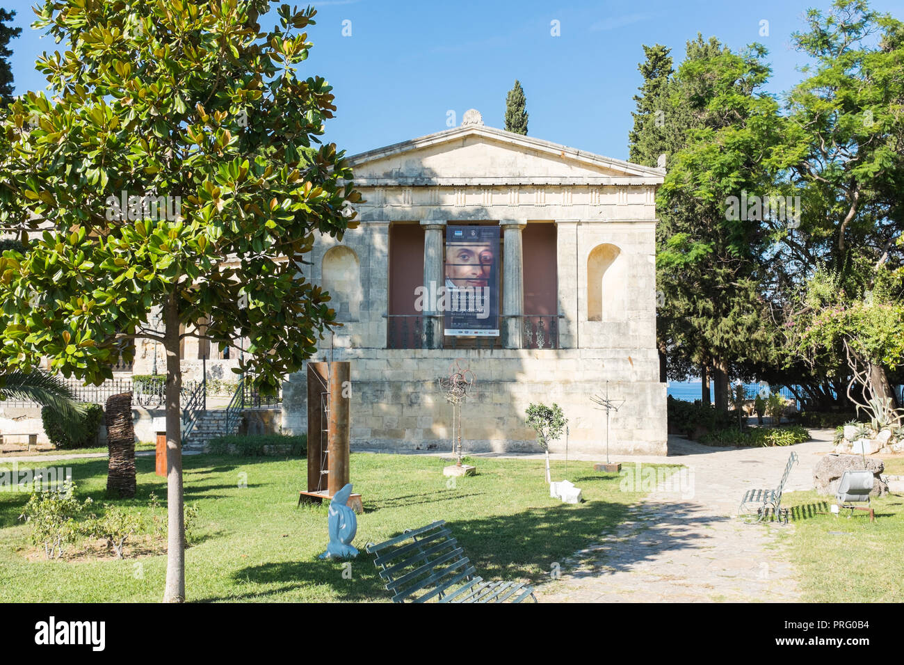 People's Garden at the Municipal Gallery of Corfu in Corfu Town Stock ...