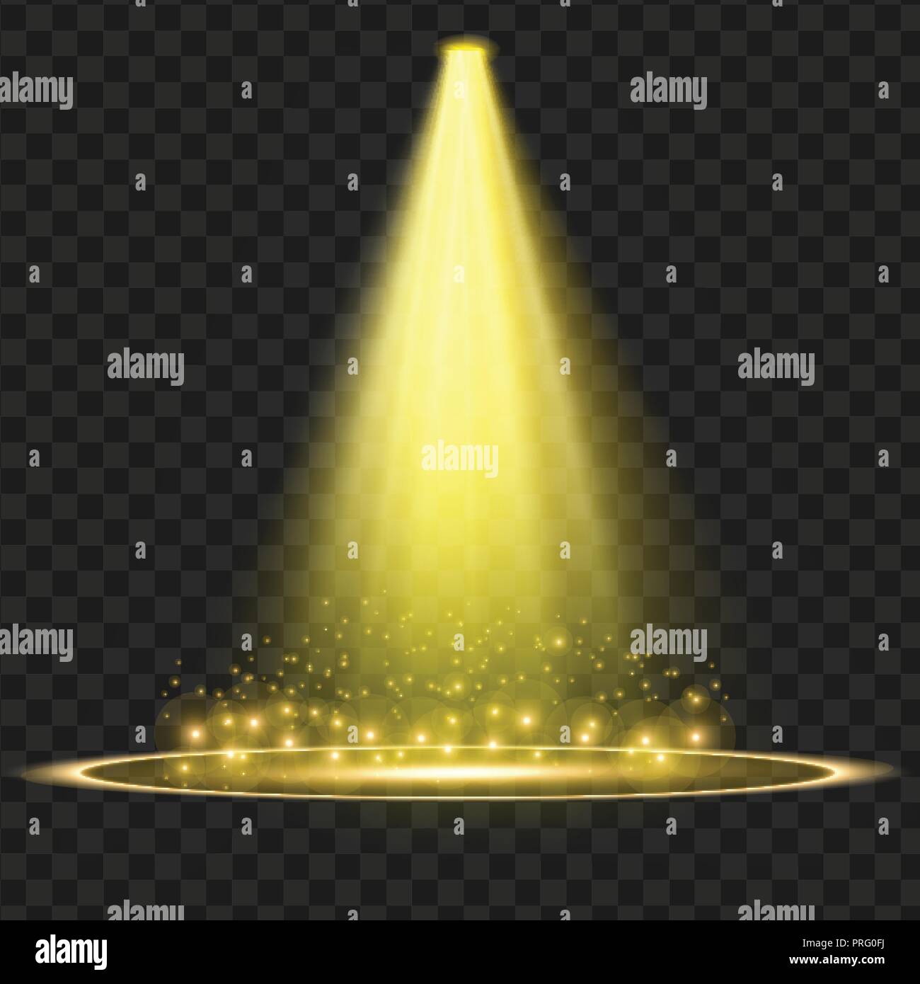 yellow Vector spotlight . Light effect. vector Illustration Stock ...