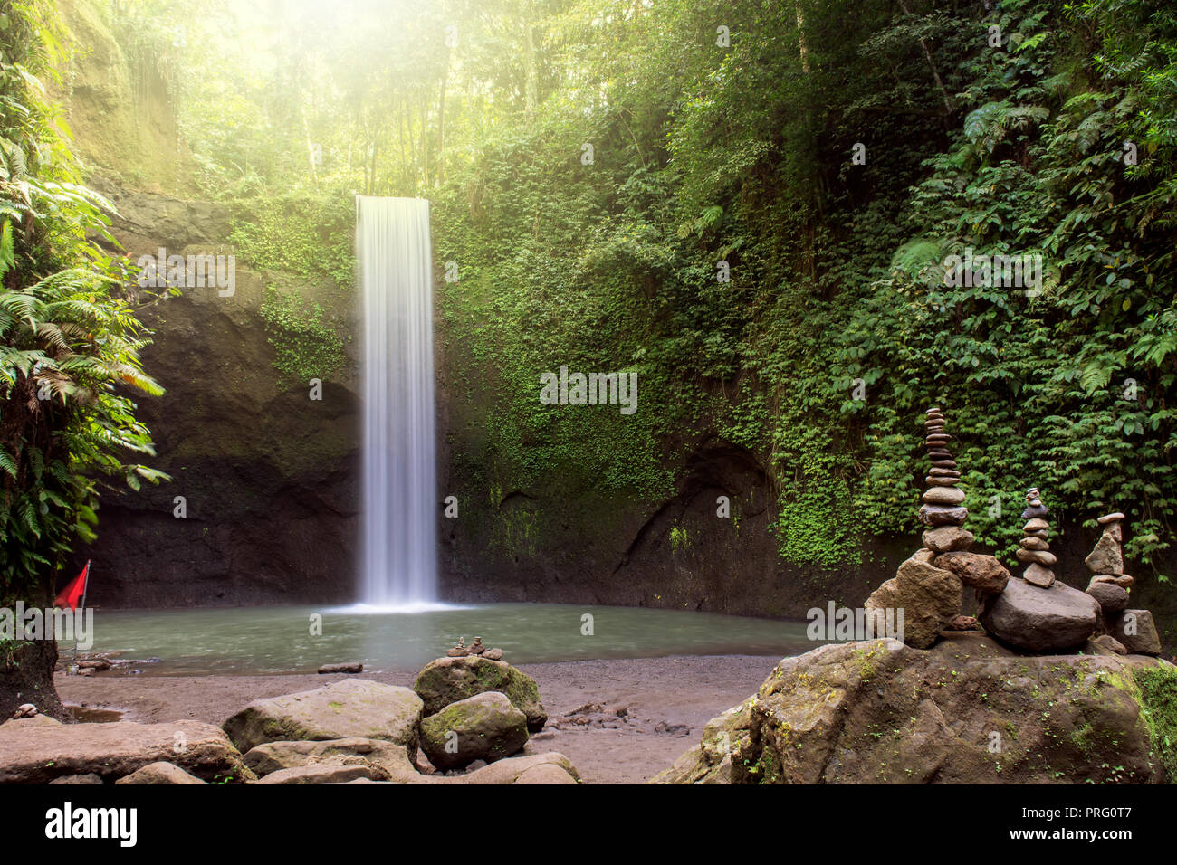 Beautiful Tibumana waterfall in Bangli, Bali Indonesia Stock Photo - Alamy
