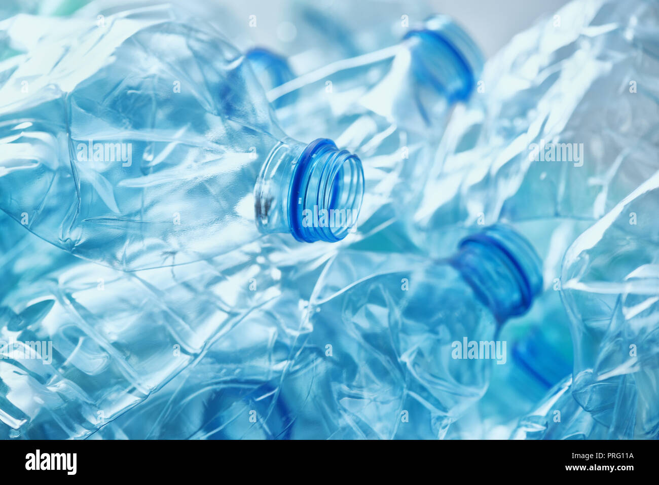 Crushed plastic bottles heap ready for recycling Stock Photo - Alamy