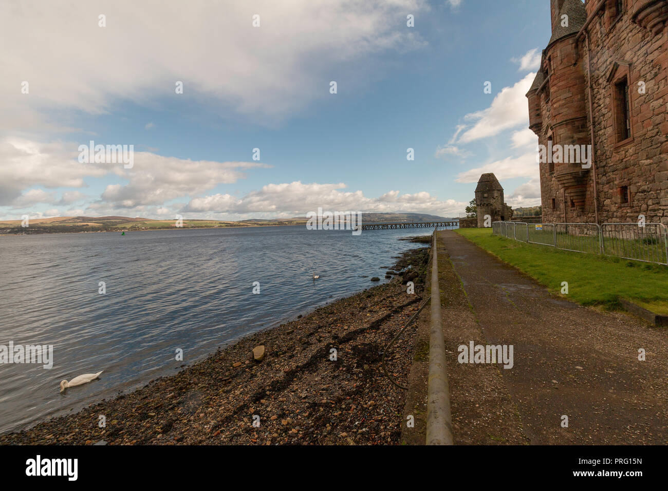 Port Glasgow Scotland Landmark Buildings & River Clyde Coast Stock ...