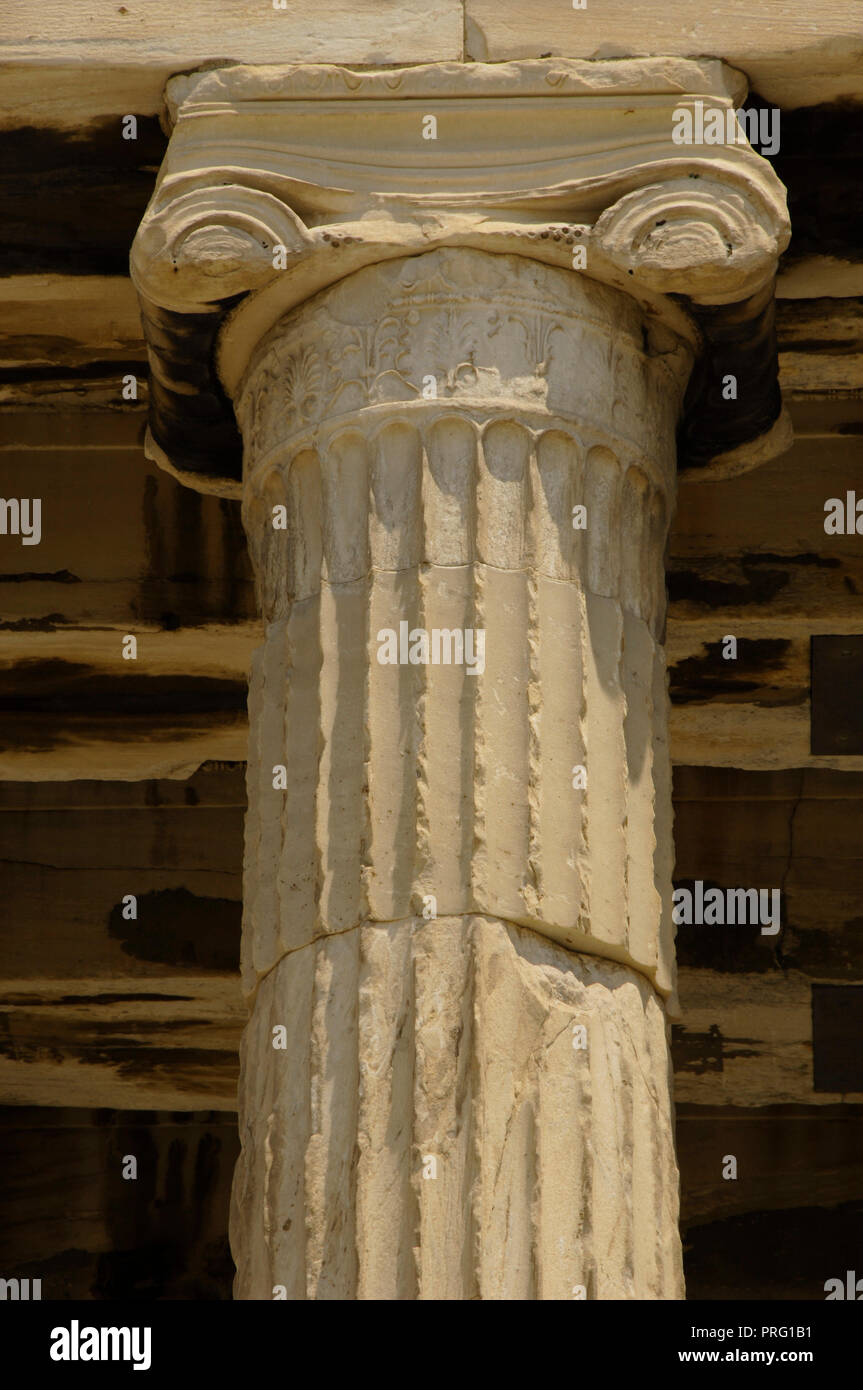 Greece. Athens. Acropolis. Erechtheion. Ionic temple which was built in ...