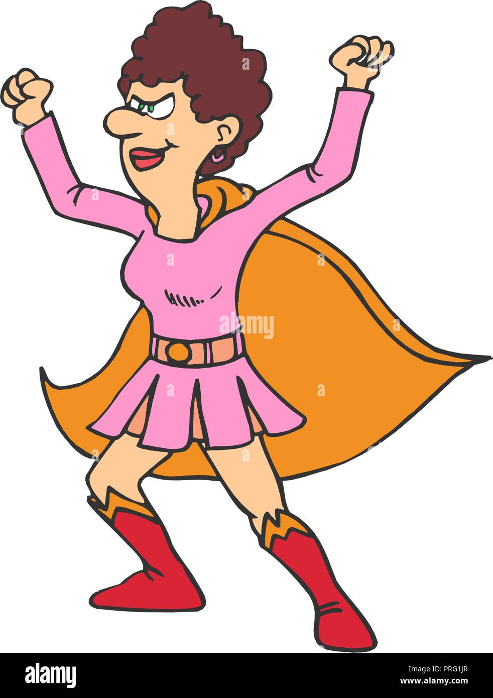 Superheroes Super Mom Family Vector Illustration Stock Vector Image ...