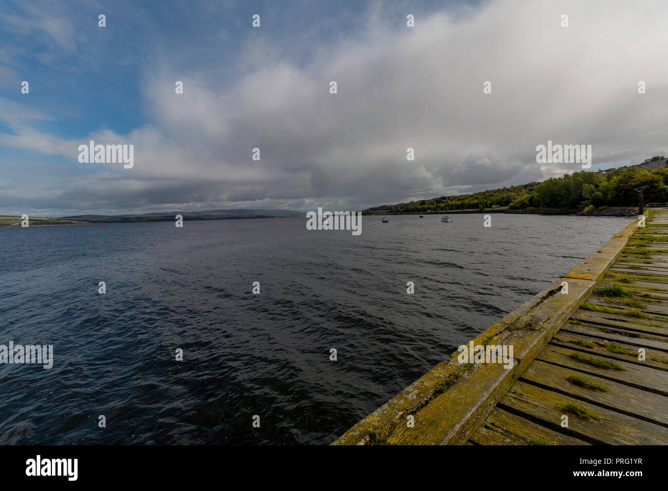 Port Glasgow Scotland Landmark Buildings & River Clyde Coast Stock ...