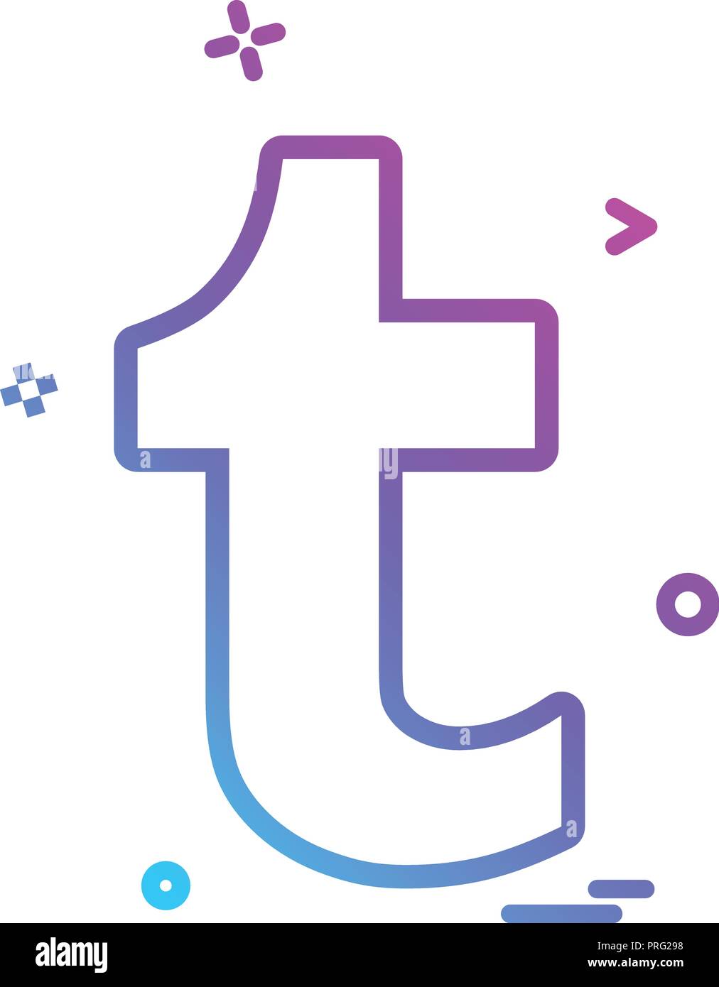 Tumblr icon design vector Stock Vector Image & Art - Alamy