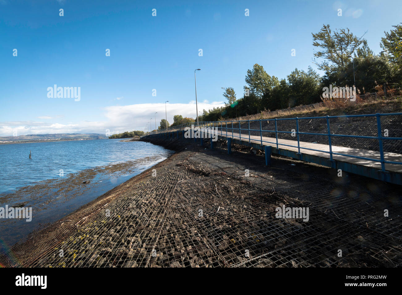 Port Glasgow Scotland Landmark Buildings & River Clyde Coast Stock ...