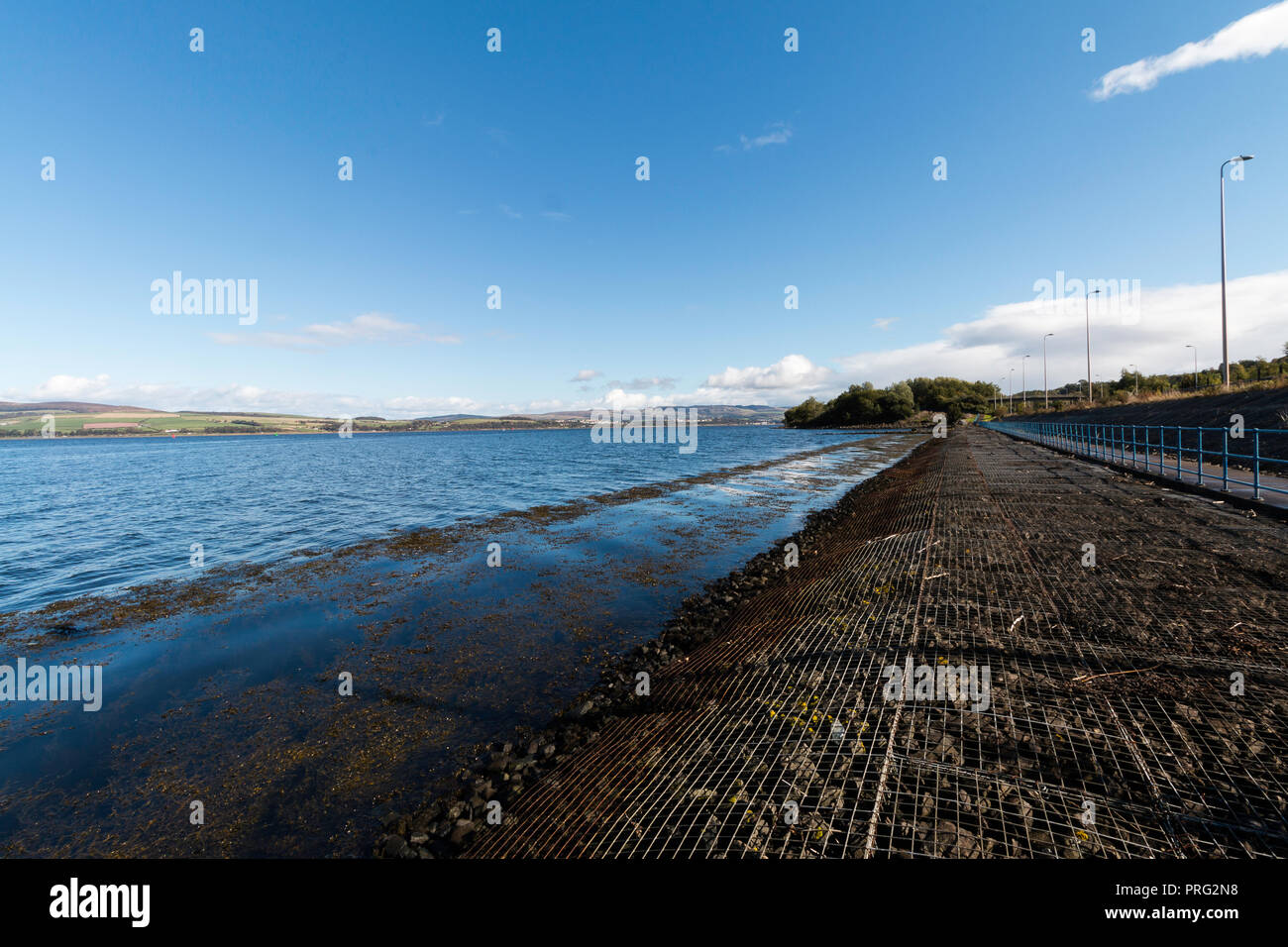 Port Glasgow Scotland Landmark Buildings & River Clyde Coast Stock ...
