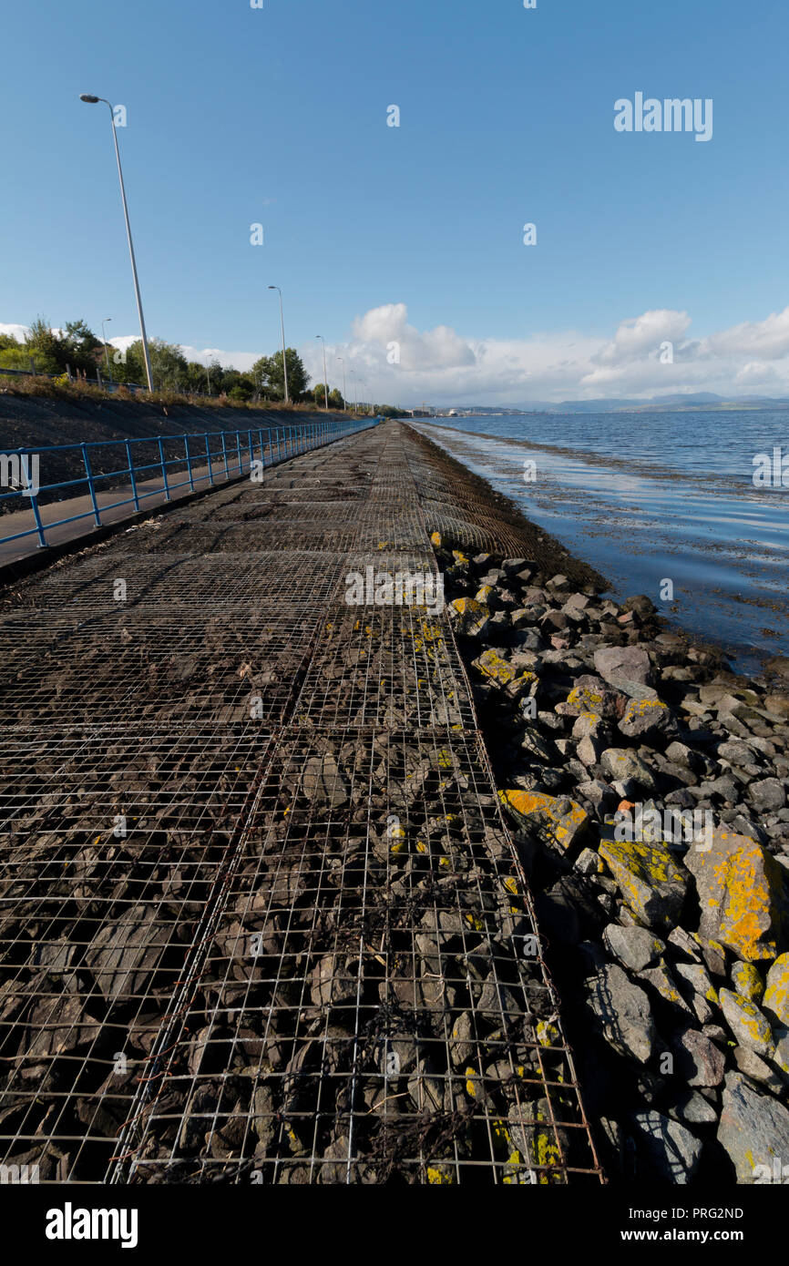 Port Glasgow Scotland Landmark Buildings & River Clyde Coast Stock ...