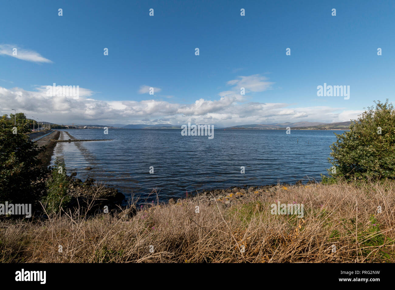 Port Glasgow Scotland Landmark Buildings & River Clyde Coast Stock ...