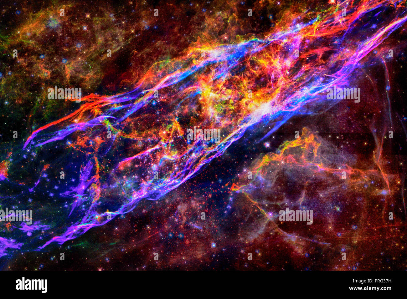Colorful nebula in outer space. Elements of this image furnished by ...