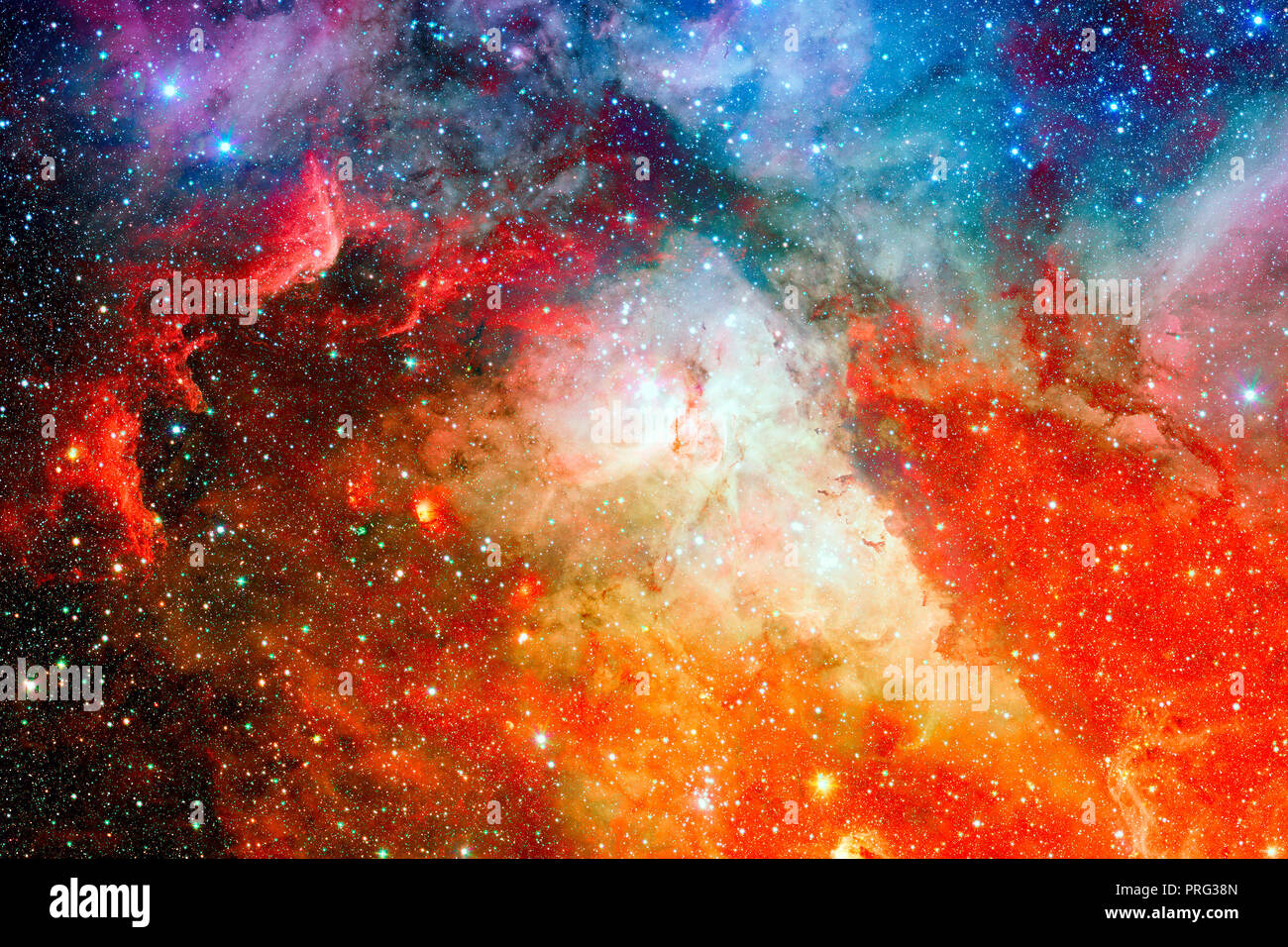 Beautiful nebula with stars. Elements of this image furnished by NASA ...