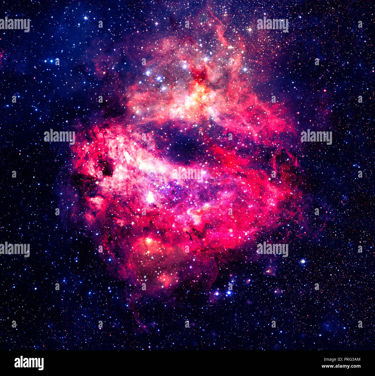 Nebulae and many stars in outer space. Elements of this image furnished ...