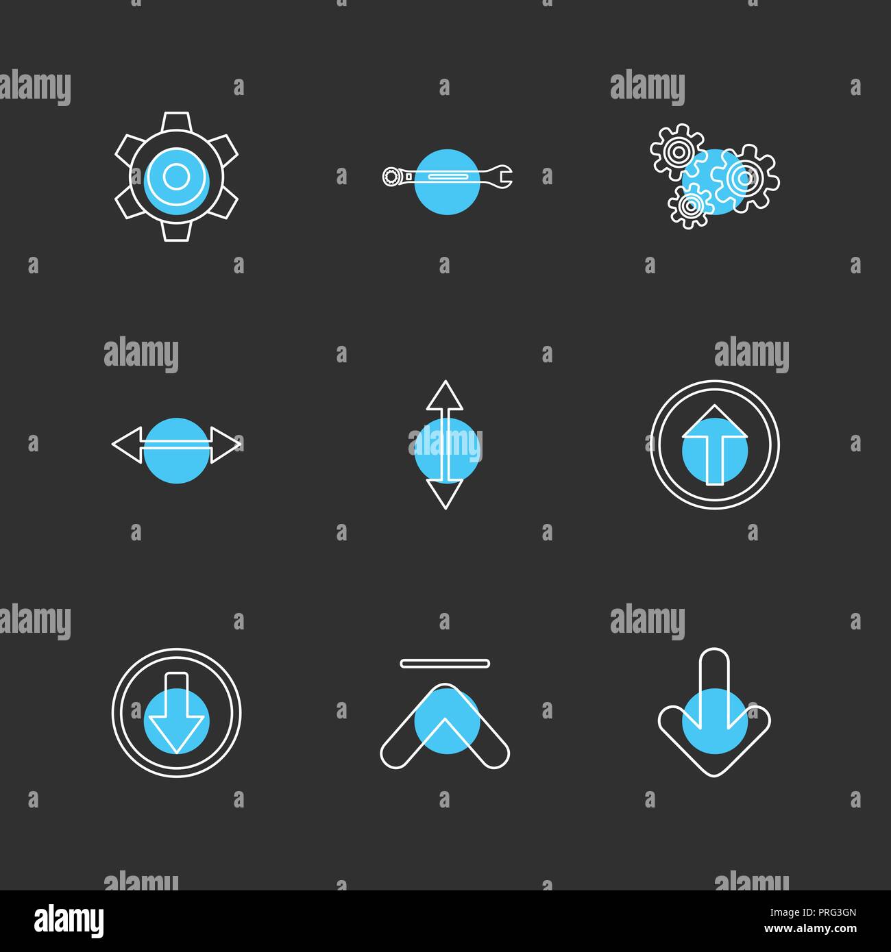 gear , setting , wrench ,arrows , directions , left , right , pointer ...