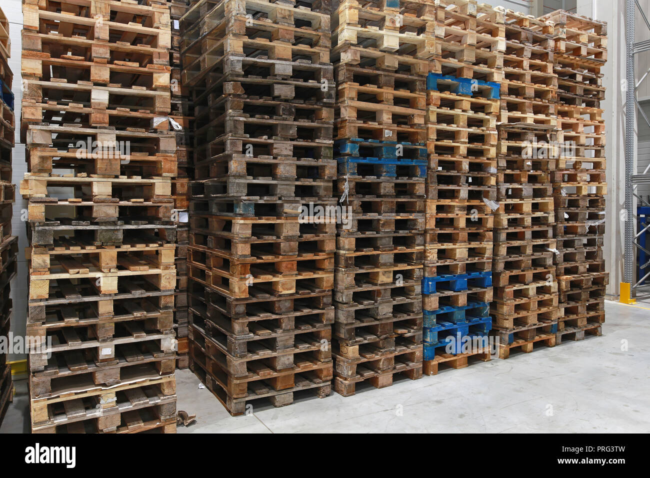 Skids In Warehouse Satck