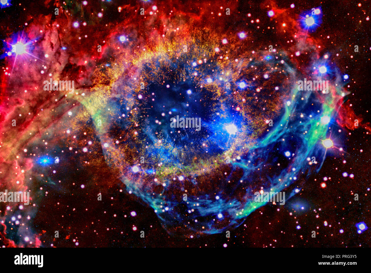 Colorful nebula in outer space. Elements of this image furnished by ...
