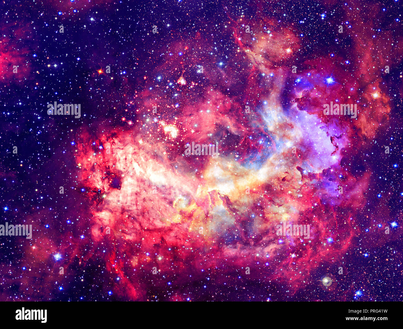 Fantastic galaxy with stars. Elements of this Image Furnished by NASA ...