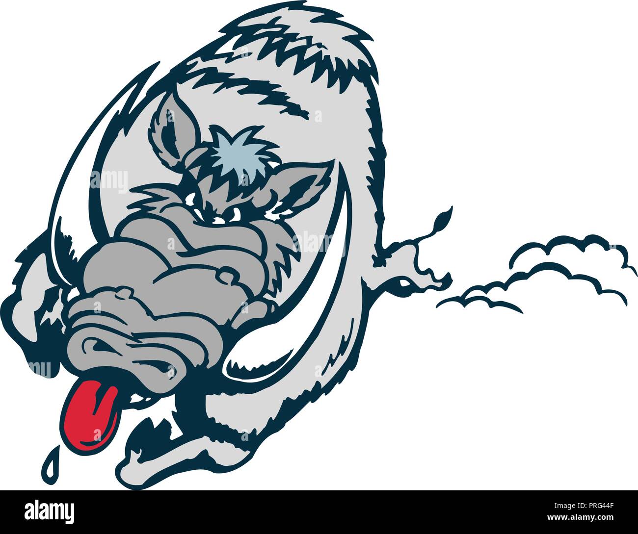 Cartoon wild boar. animal cartoon character . Vector Illustration Stock ...