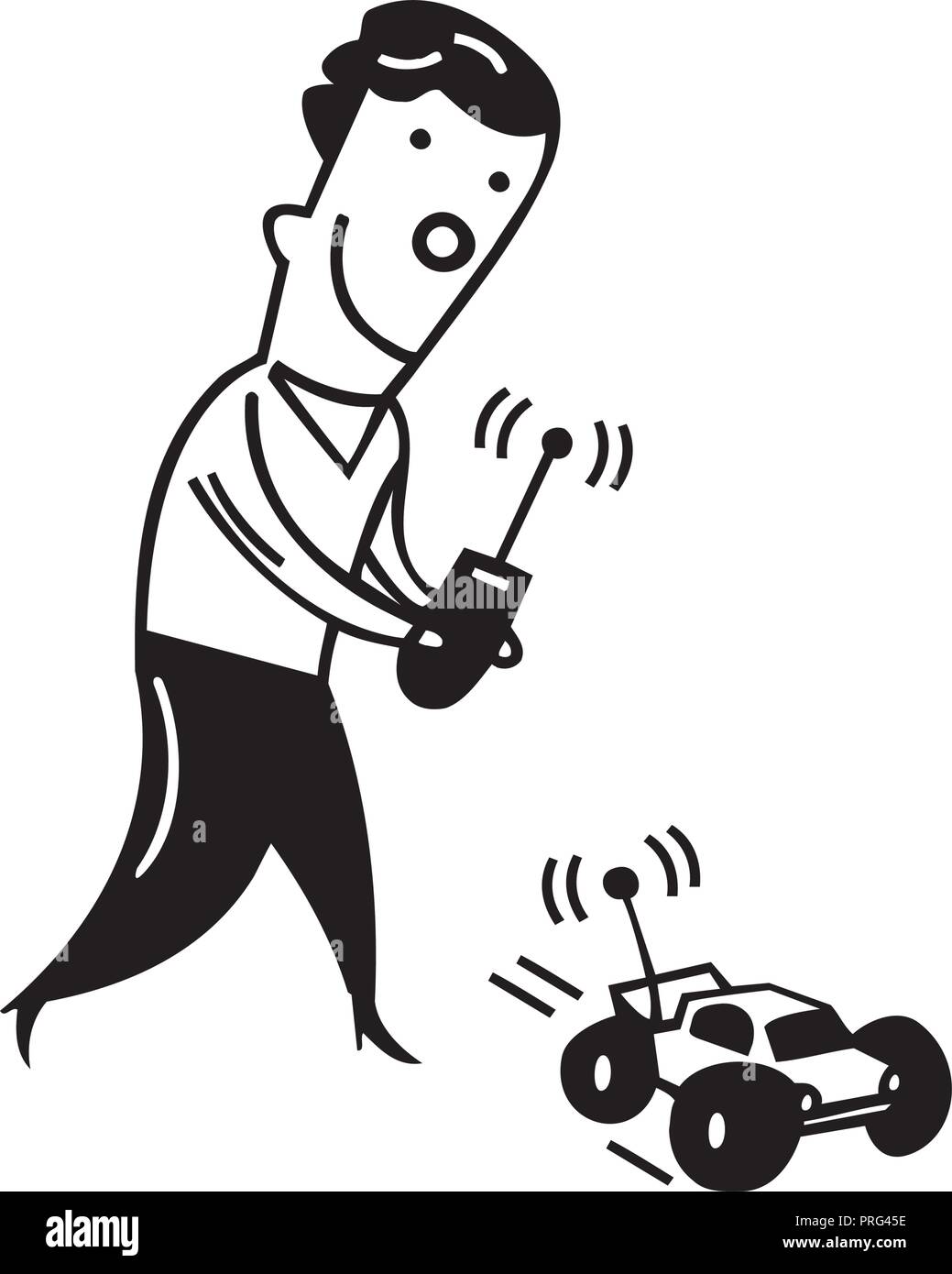 Remote control car toy Stock Vector Images - Alamy