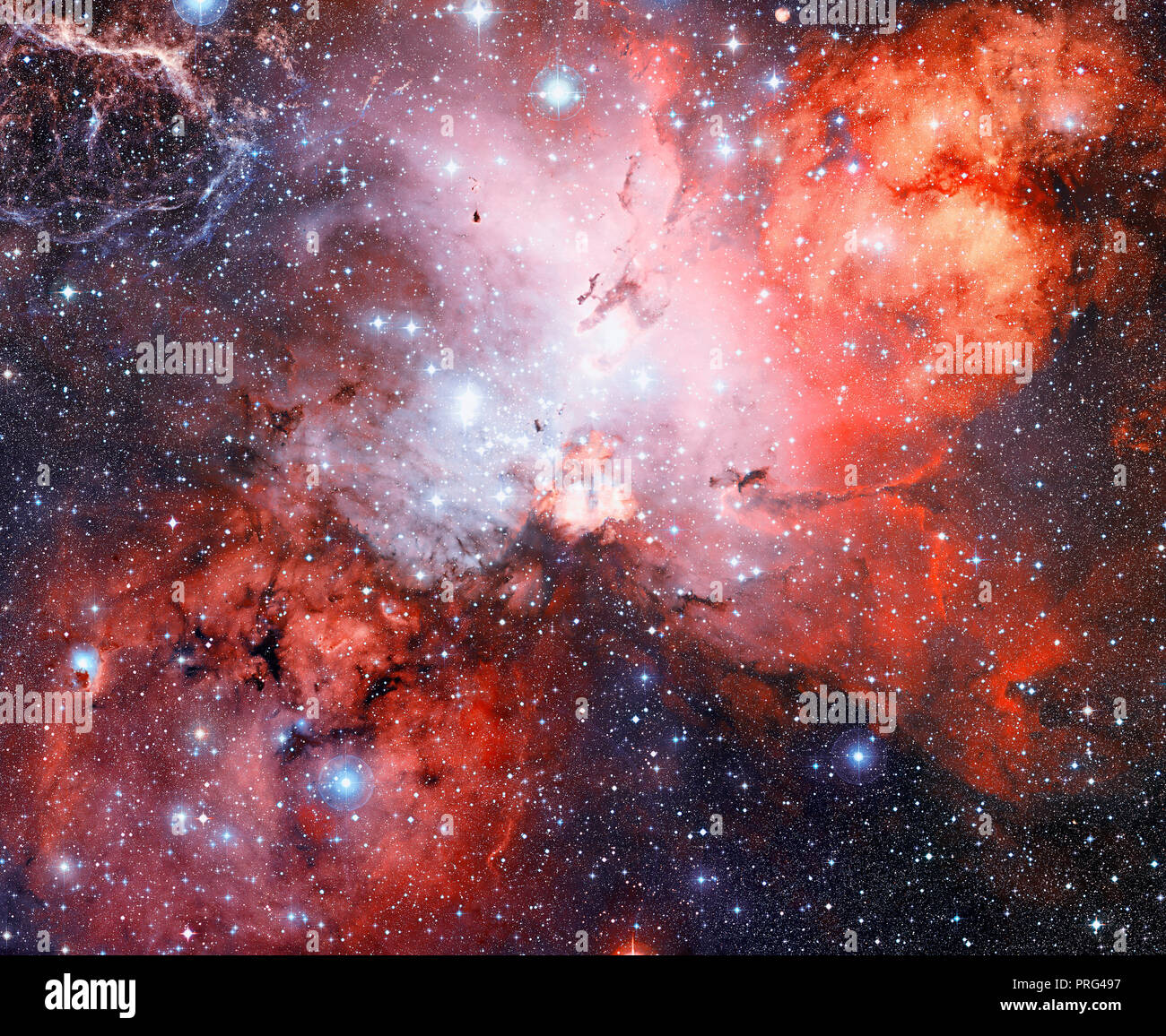 Bright nebula in deep space. Elements of this image furnished by NASA ...
