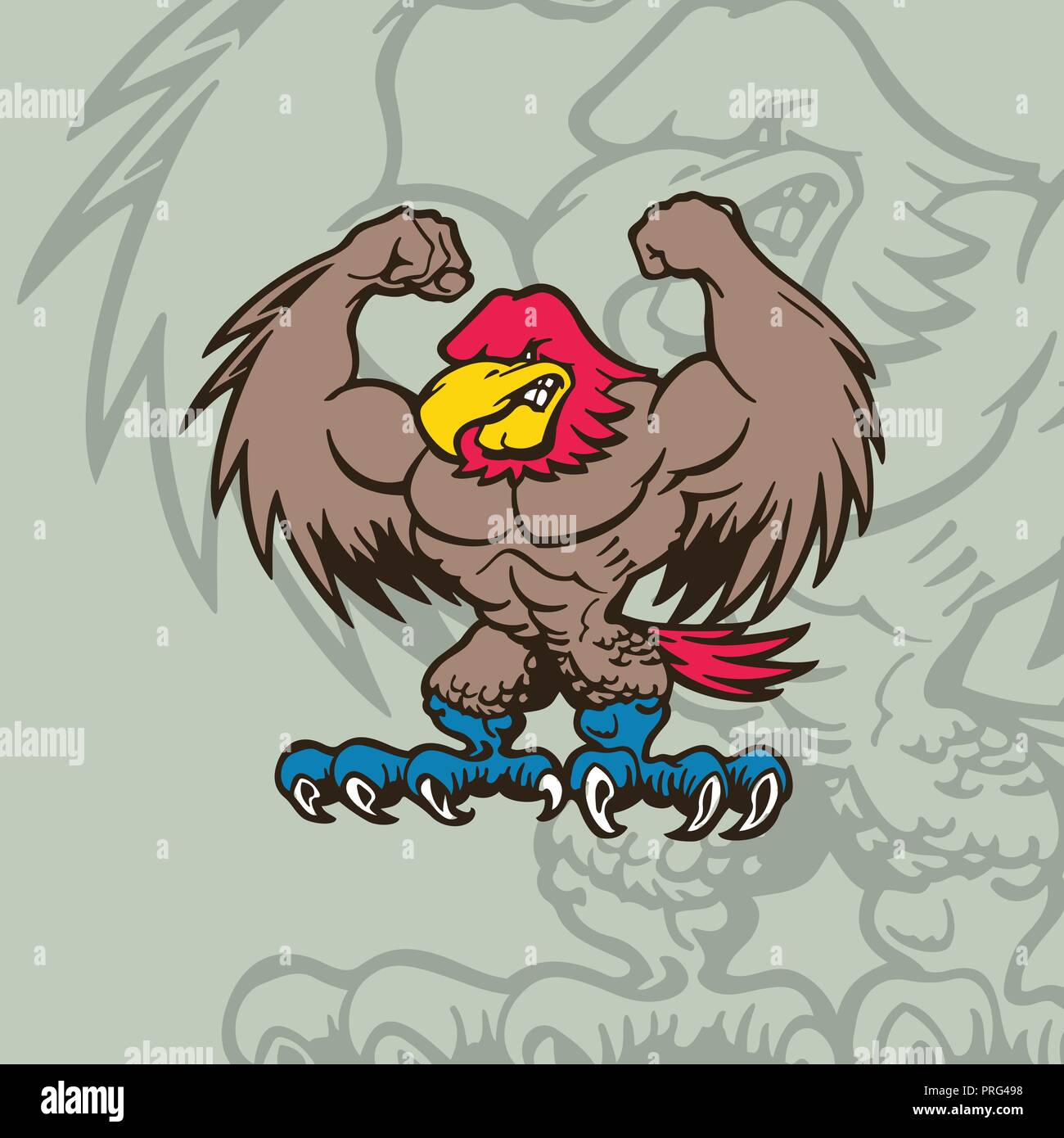 Eagle Cartoon Mascot