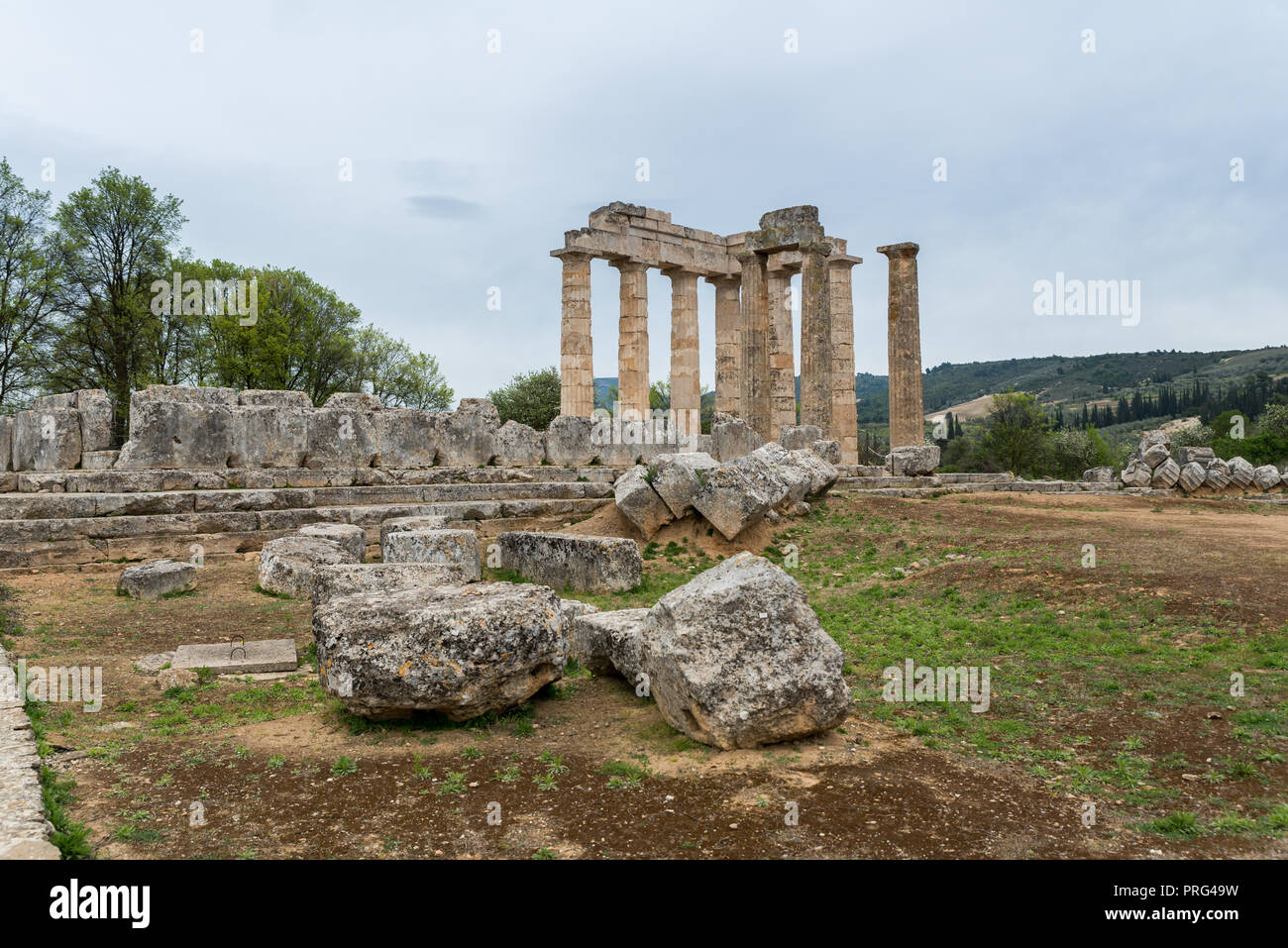 Nemea ancient site in Greece, Europe Stock Photo - Alamy