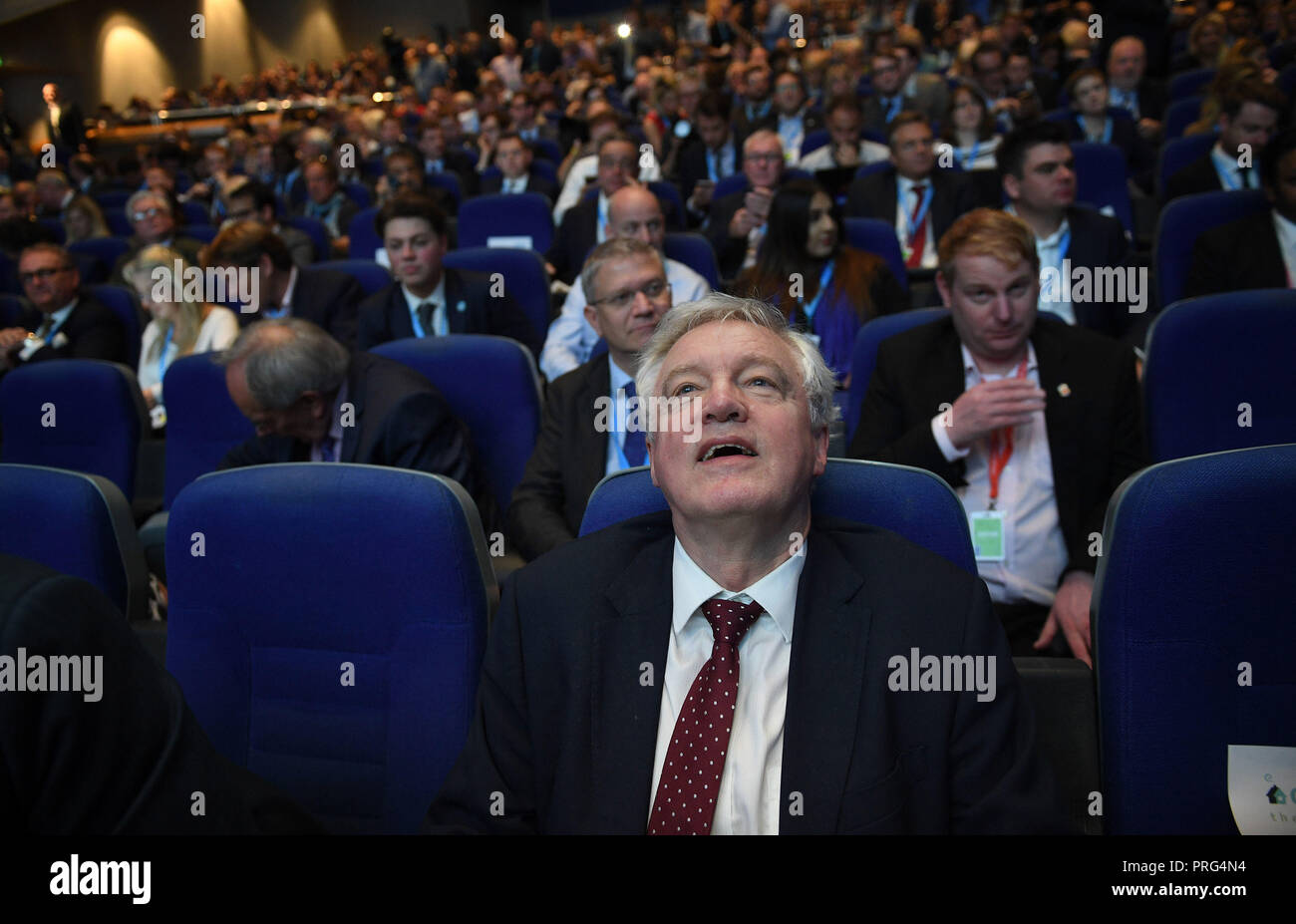Former Brexit secretary David Davis at a Boris Johnson fringe event at ...