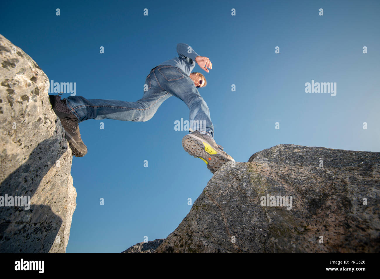 Stepping man not woman workout hi-res stock photography and images - Alamy