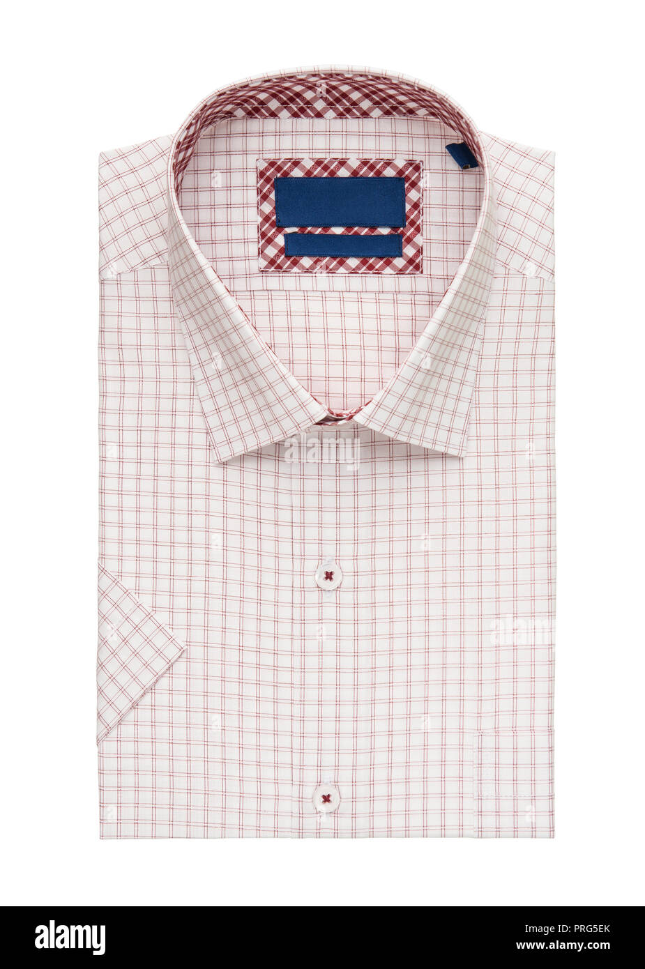 folded shirt on white background, top view Stock Photo - Alamy