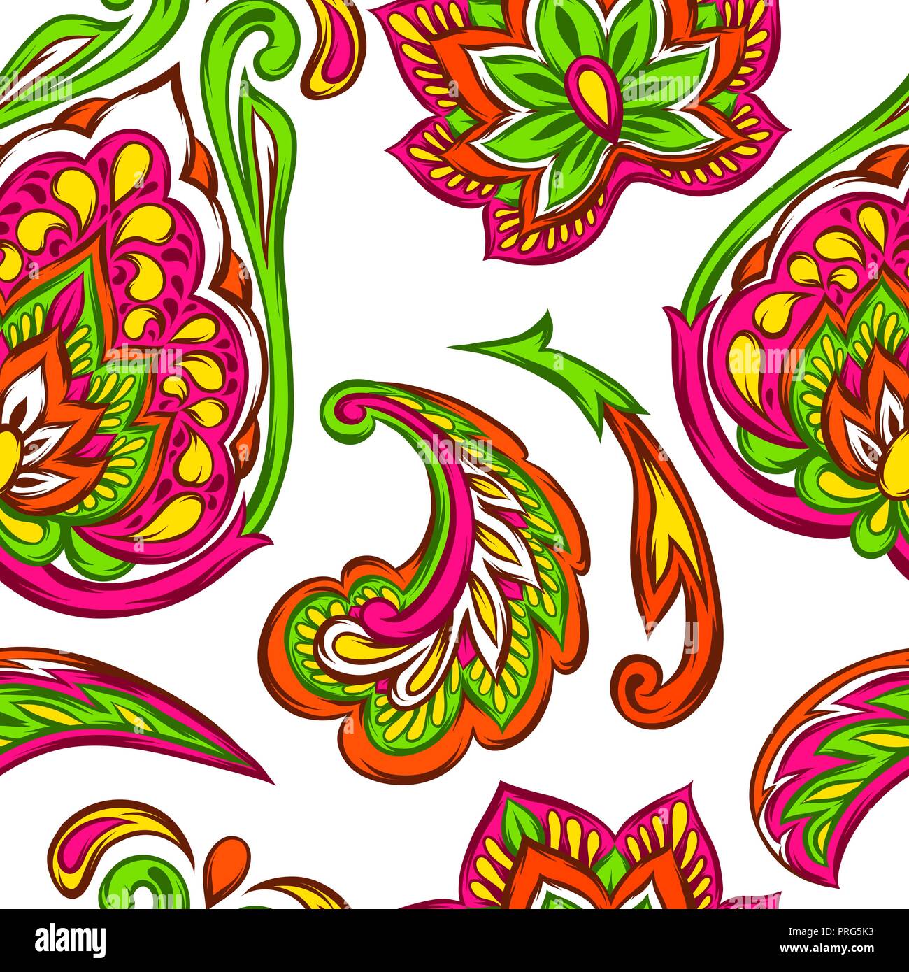 Mehndi indian henna seamless pattern Stock Vector Images - Alamy