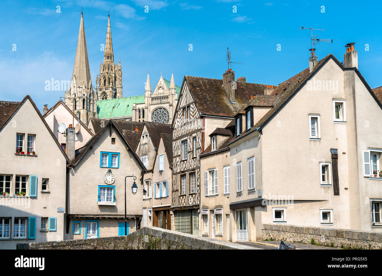 Historic buildings in Chartres, France Stock Photo - Alamy
