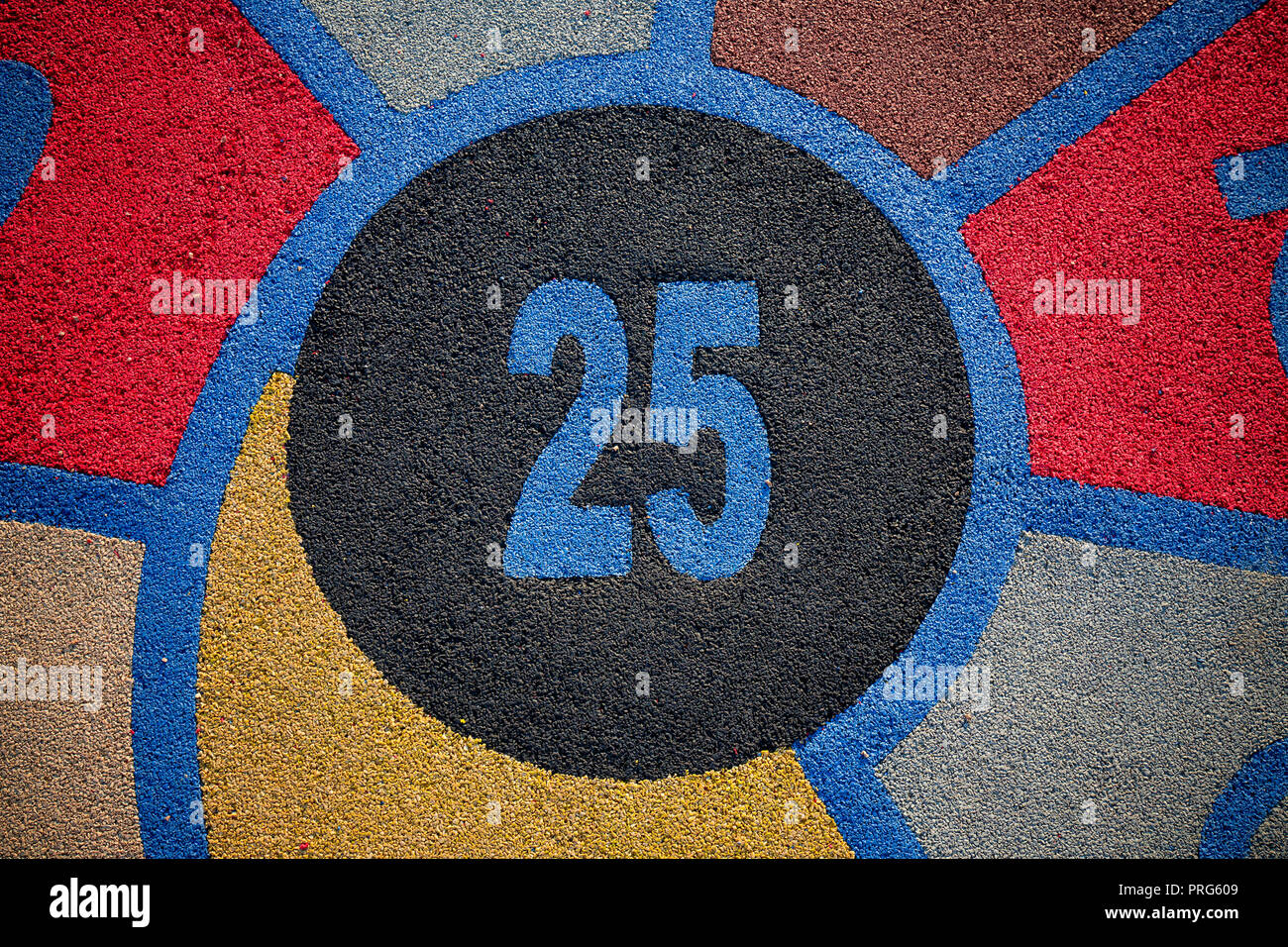 Rubber floor texture. Granules playground cover background Stock Photo ...