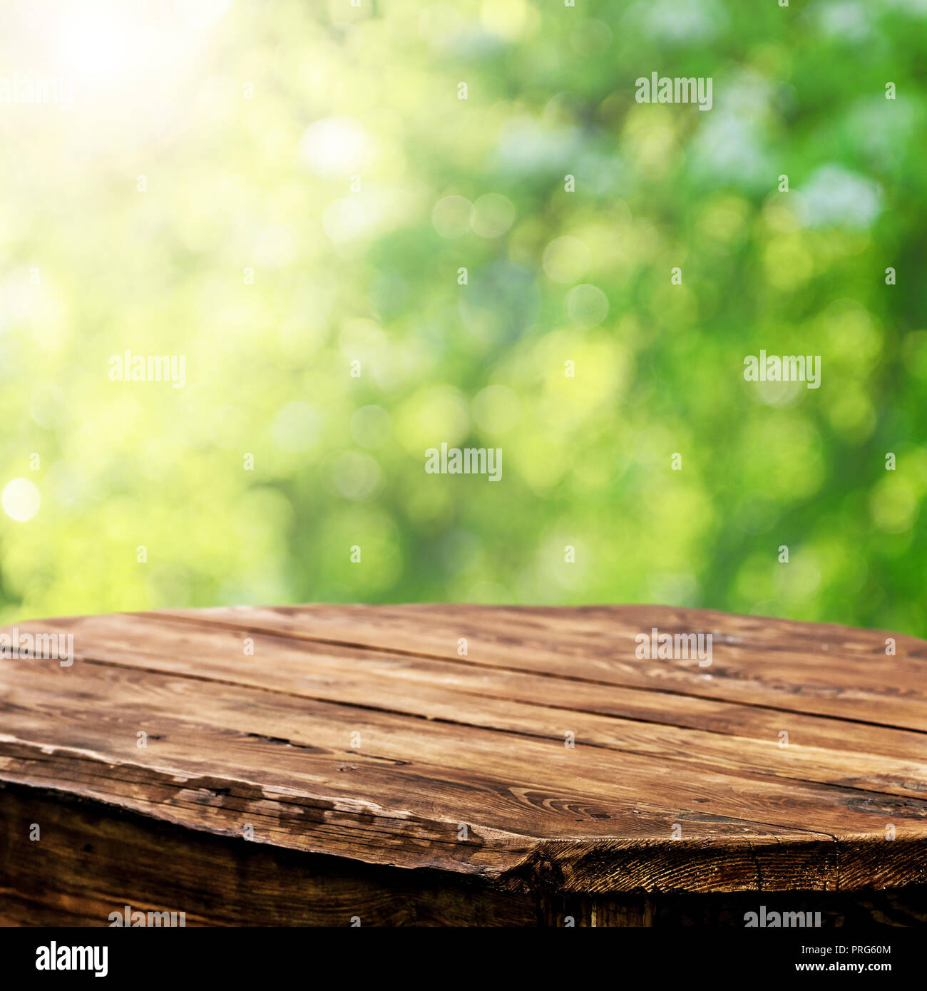 Wooden table background Stock Photo - Alamy