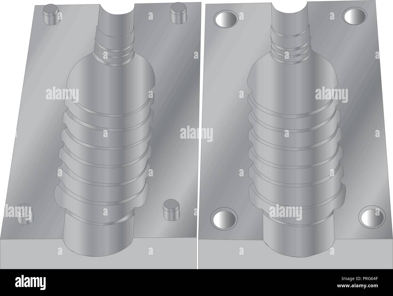 Plastic injection mold Stock Vector Images - Alamy