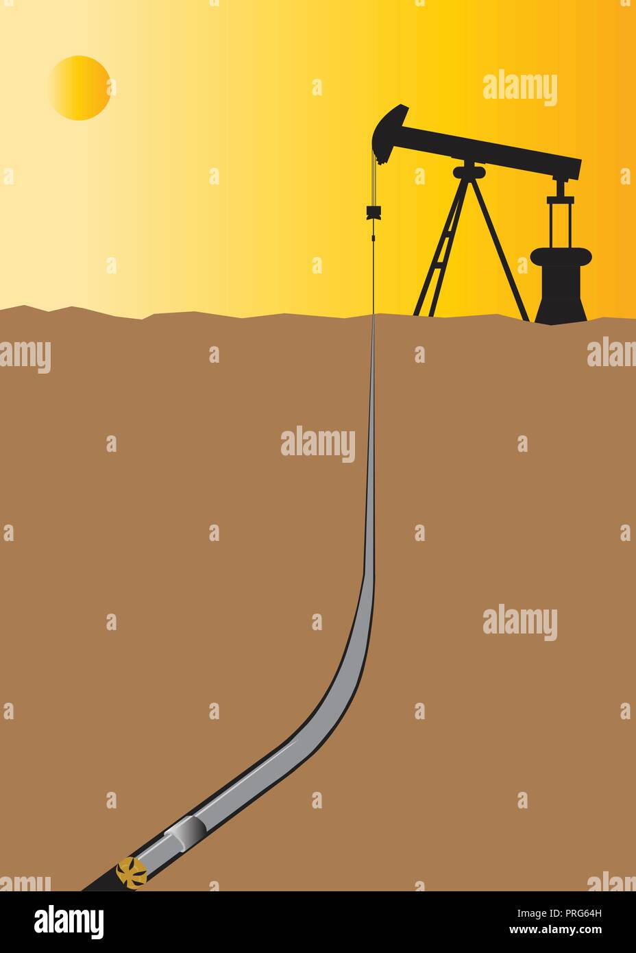 Oil rig industry oil pump vector Stock Vector Image & Art - Alamy