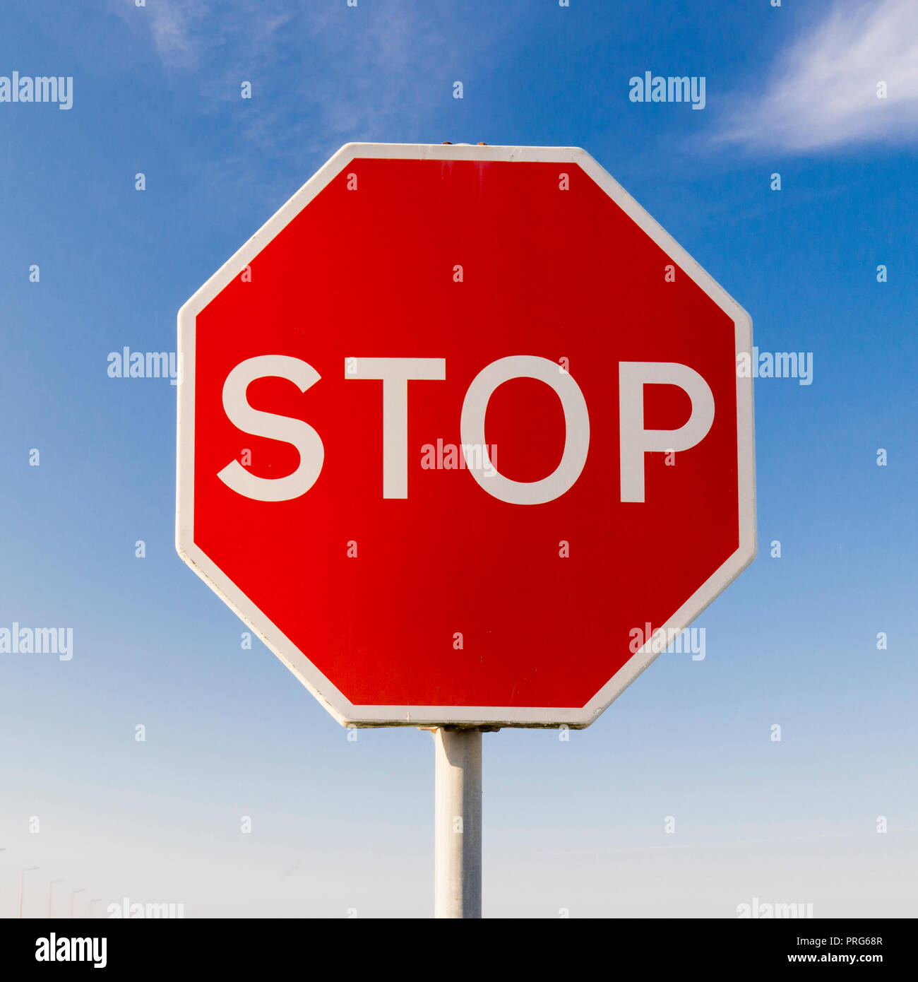 Stop sign. (Traffic stop sign Stock Photo - Alamy