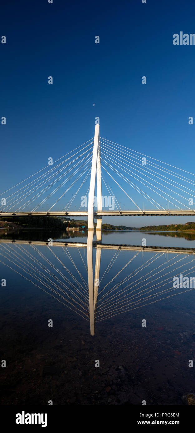 Northern Spire bridge over the River Wear, Sunderland, Tyne & Wear ...
