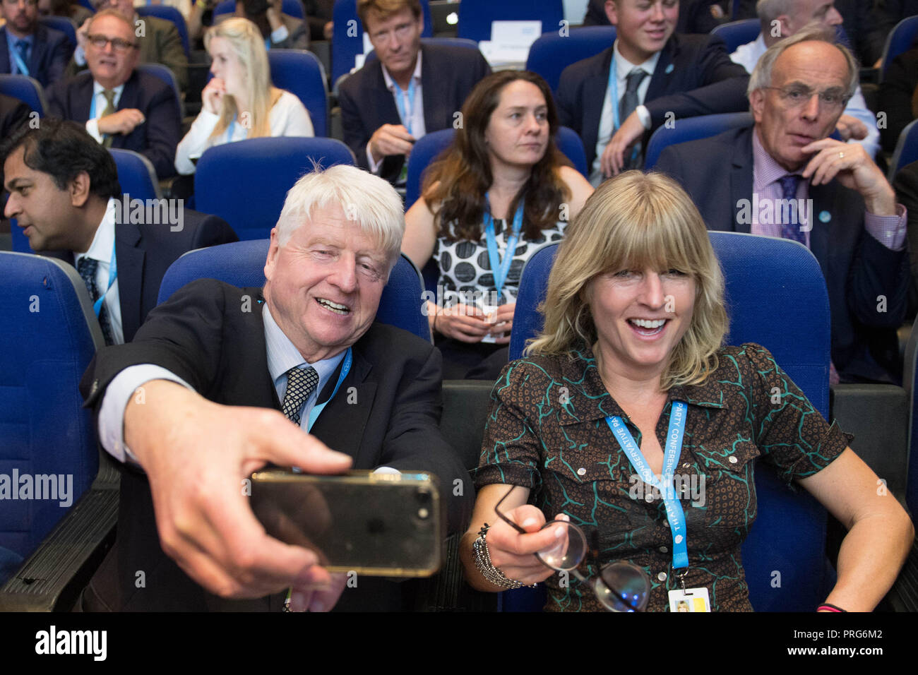 Boris Johnson's father Stanley Johnson and sister Rachel Johnson watch ...