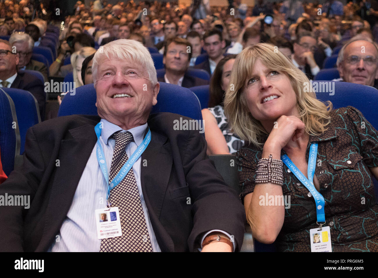 Boris Johnson's father Stanley Johnson and sister Rachel Johnson watch ...