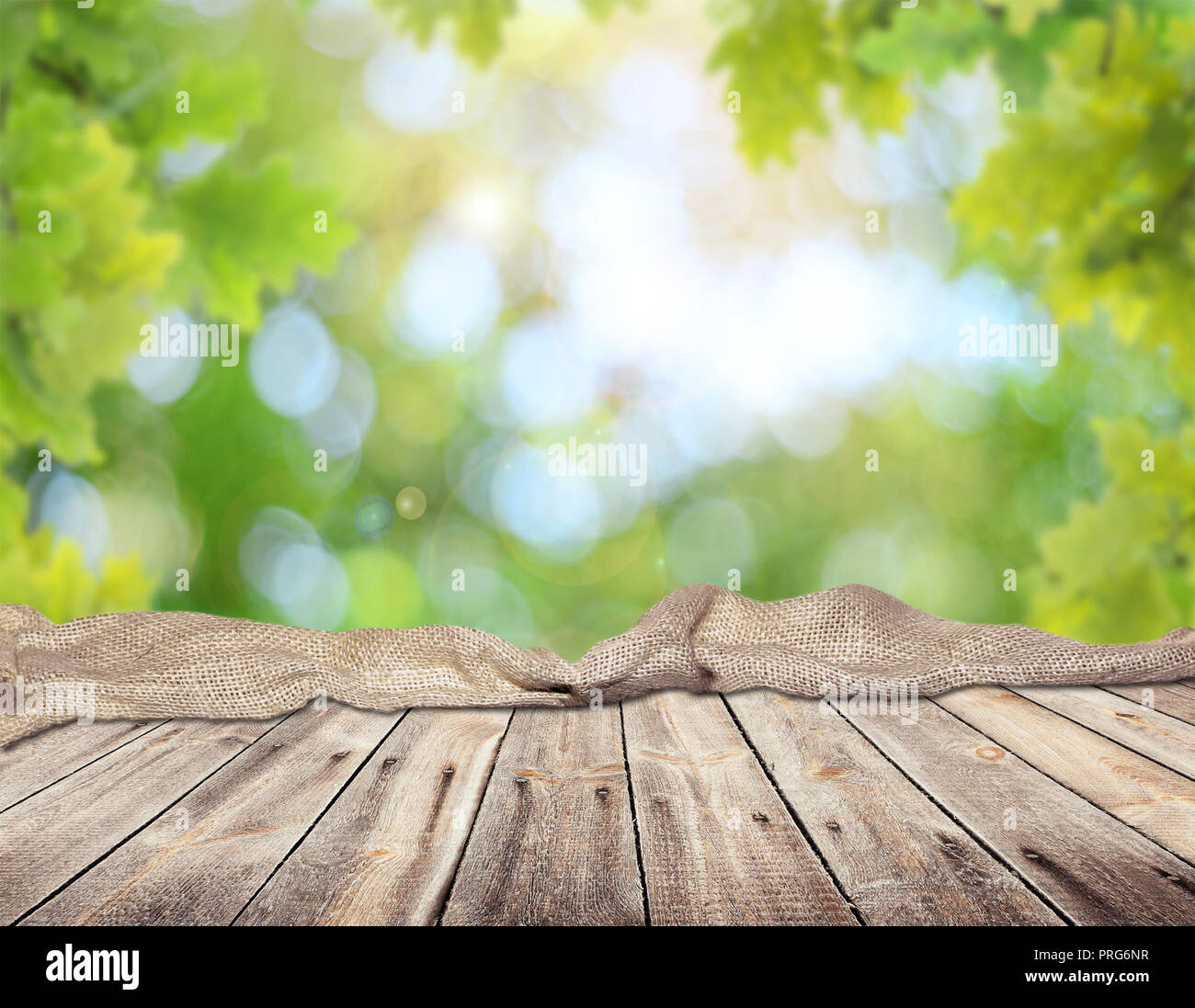 Empty table for display montages Stock Photo - Alamy