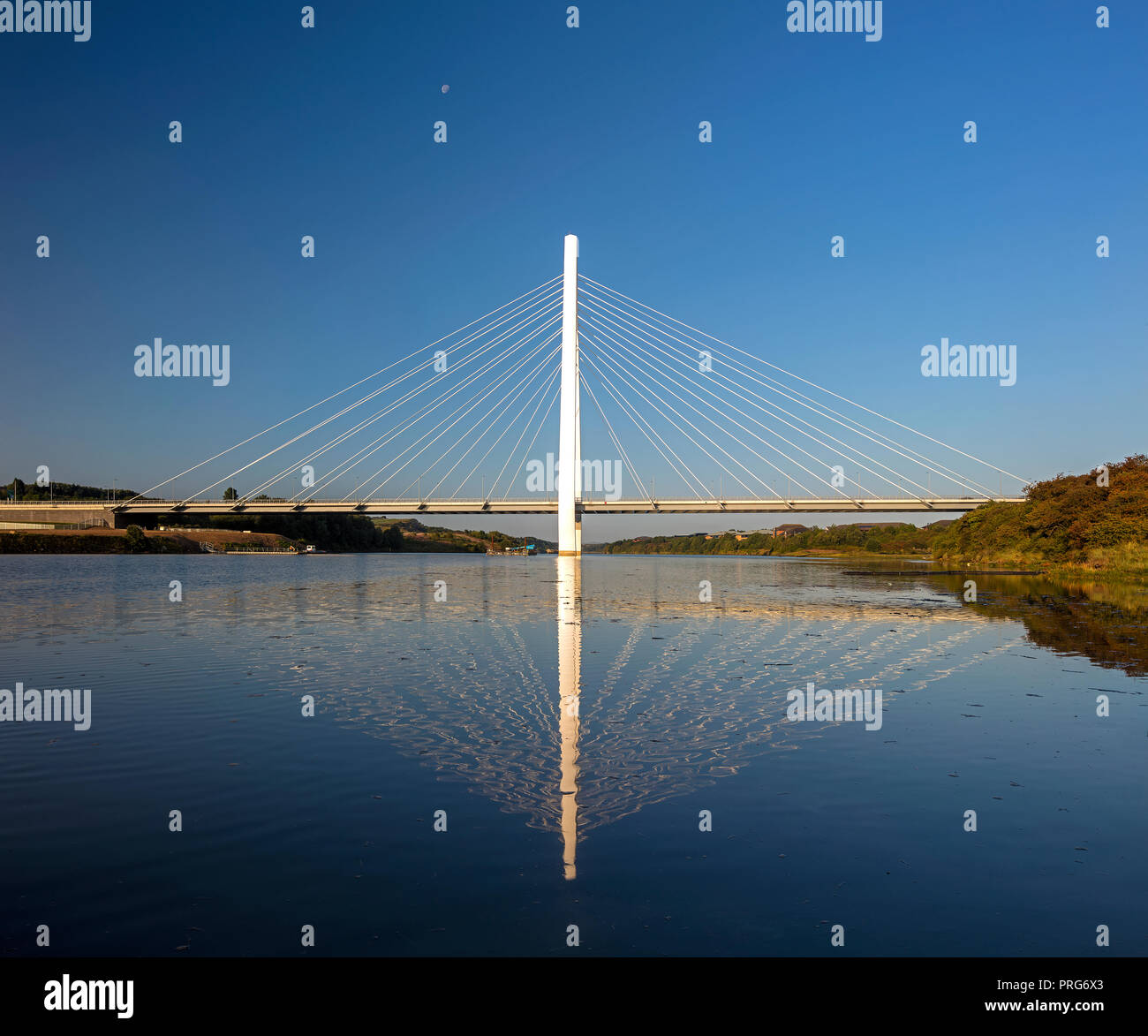 Northern Spire bridge over the River Wear, Sunderland, Tyne & Wear ...
